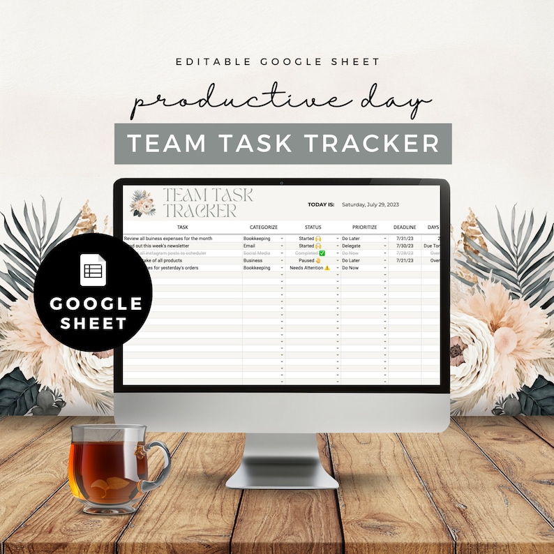 Google Sheets Task Tracker Team Management Dashboard Get - Etsy Google Sheets Task Tracker Team Management Dashboard Get - Etsy