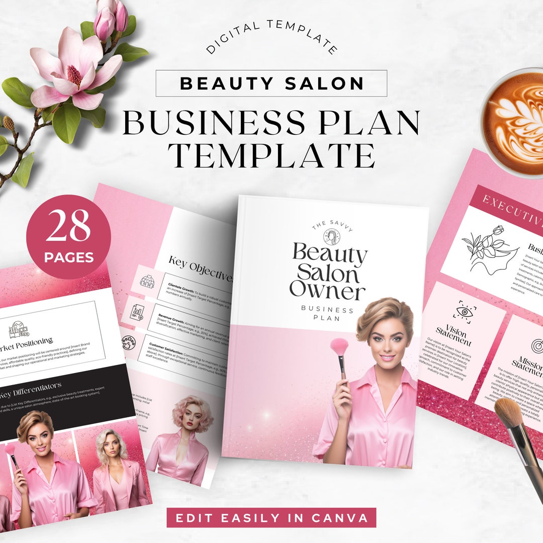 Salon Business Plan, Beauty Salon Owner Investment Pitch Deck, Salon ...