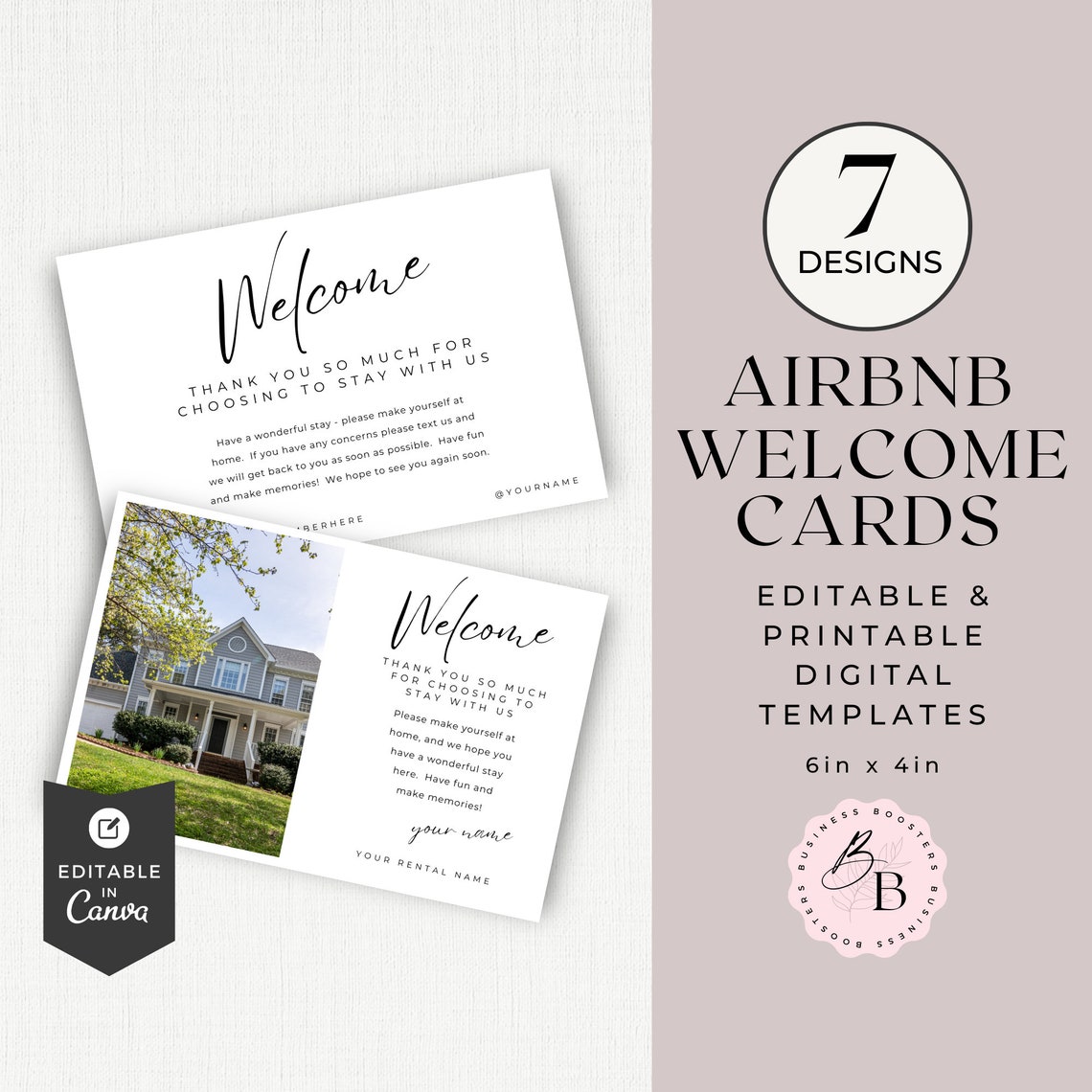 Airbnb Welcome Guest Card, Celebration Congratulations, Arrival Message ...