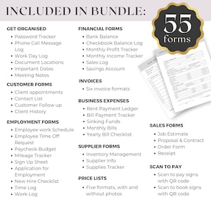 Printable Forms Bundle for Small Business Canva Template Editable Order ...