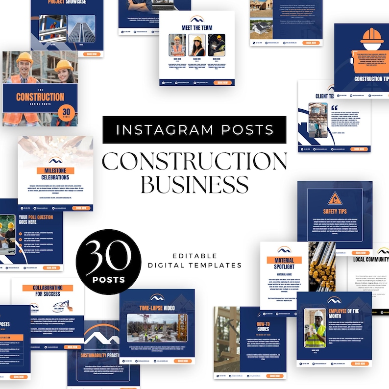 Instagram Posts for Construction Social Media Building Company Insta ...