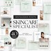 Esthetician Social Media Dermatology Skincare Insta Canva Template ...
