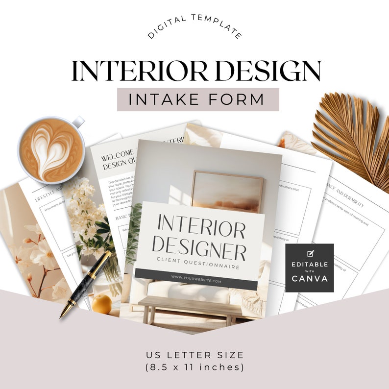 Interior Design Client Intake Form, New Client Onboarding, Design ...