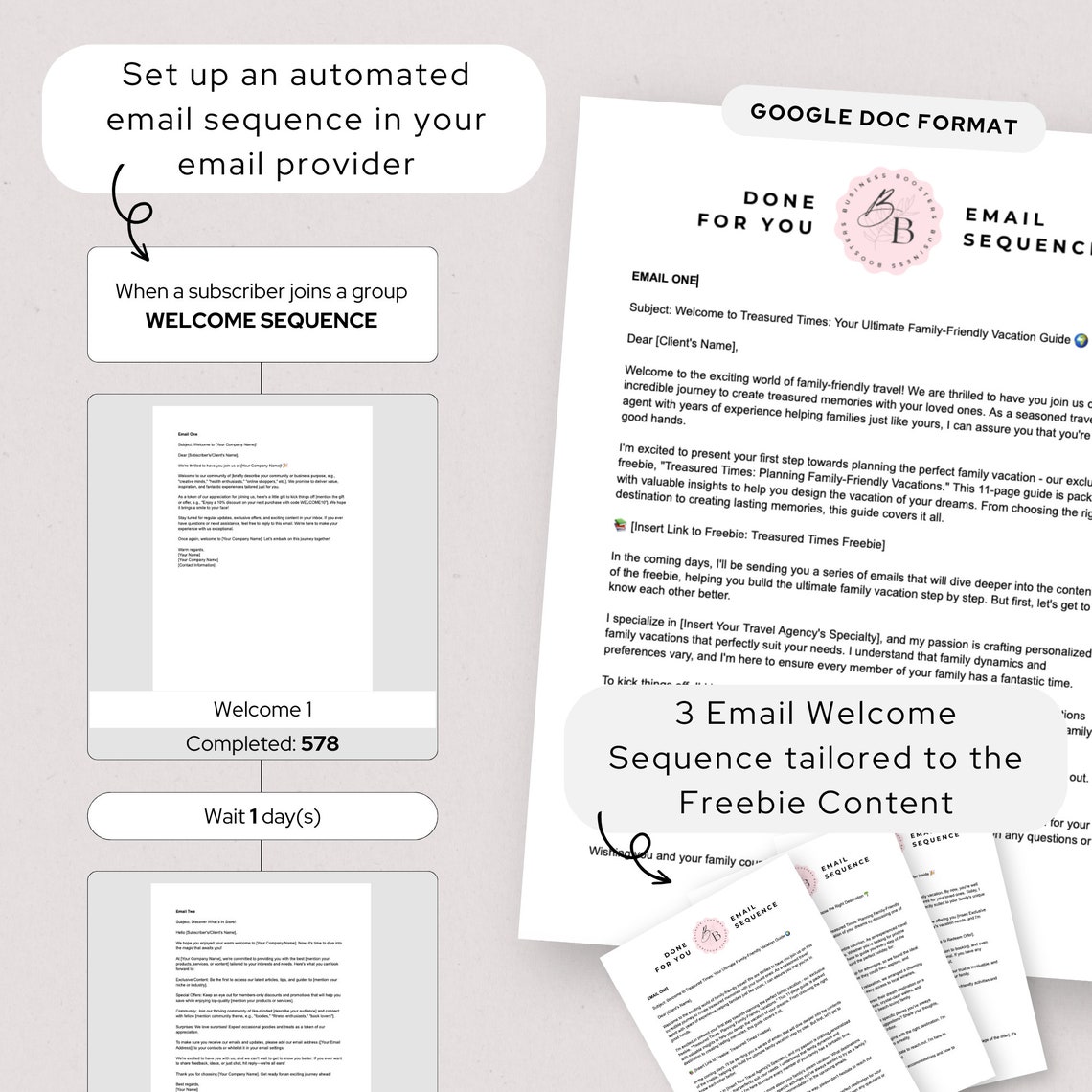 Travel Agent Freebie Template, Family Friendly Vacation Lead Magnet and ...