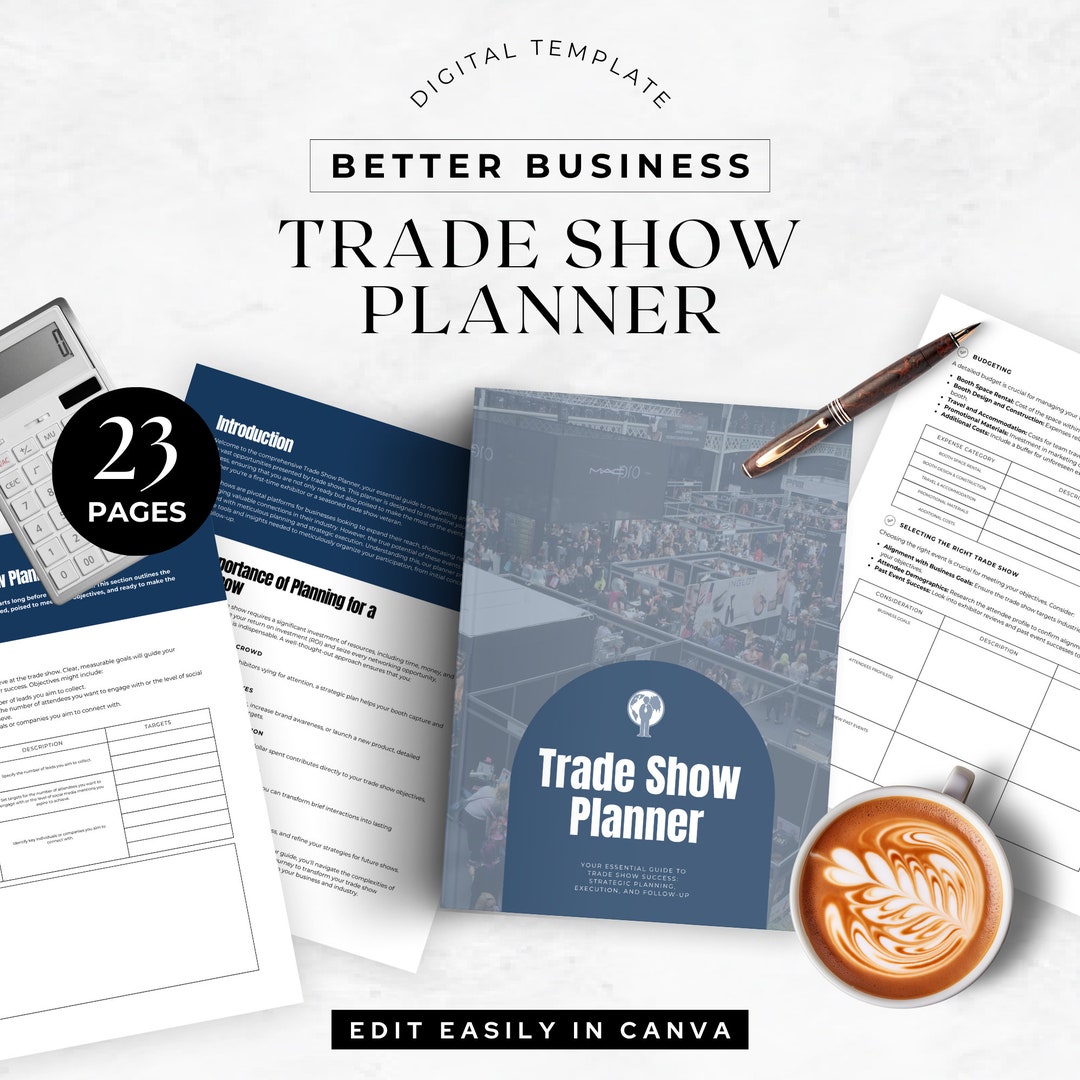 Exhibitors Handbook Canva Template Trade Show Planner Build Customer ...