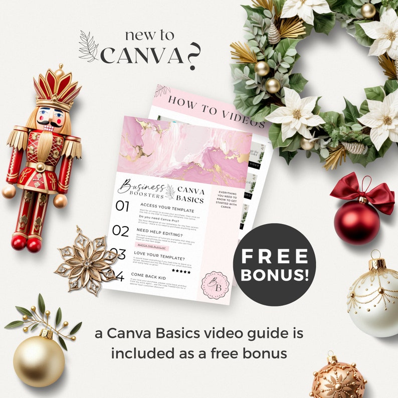 Gift Certificate Canva Template for the Holidays, Small Business ...