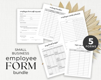 Printable Forms Bundle for Small Business Canva Template - Etsy