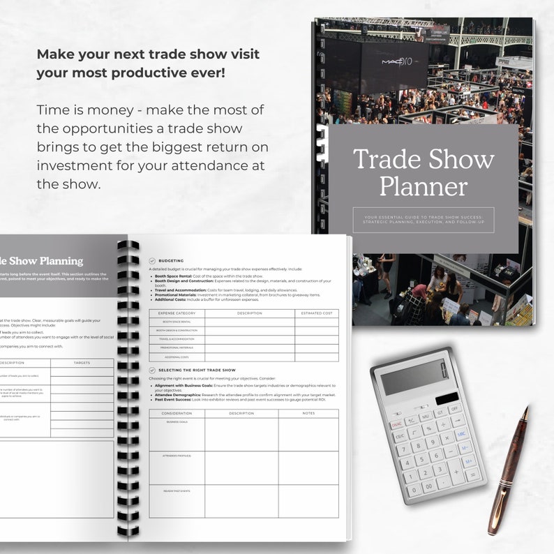 Trade Show Planner Canva Template Exhibitors Handbook Build Customer ...
