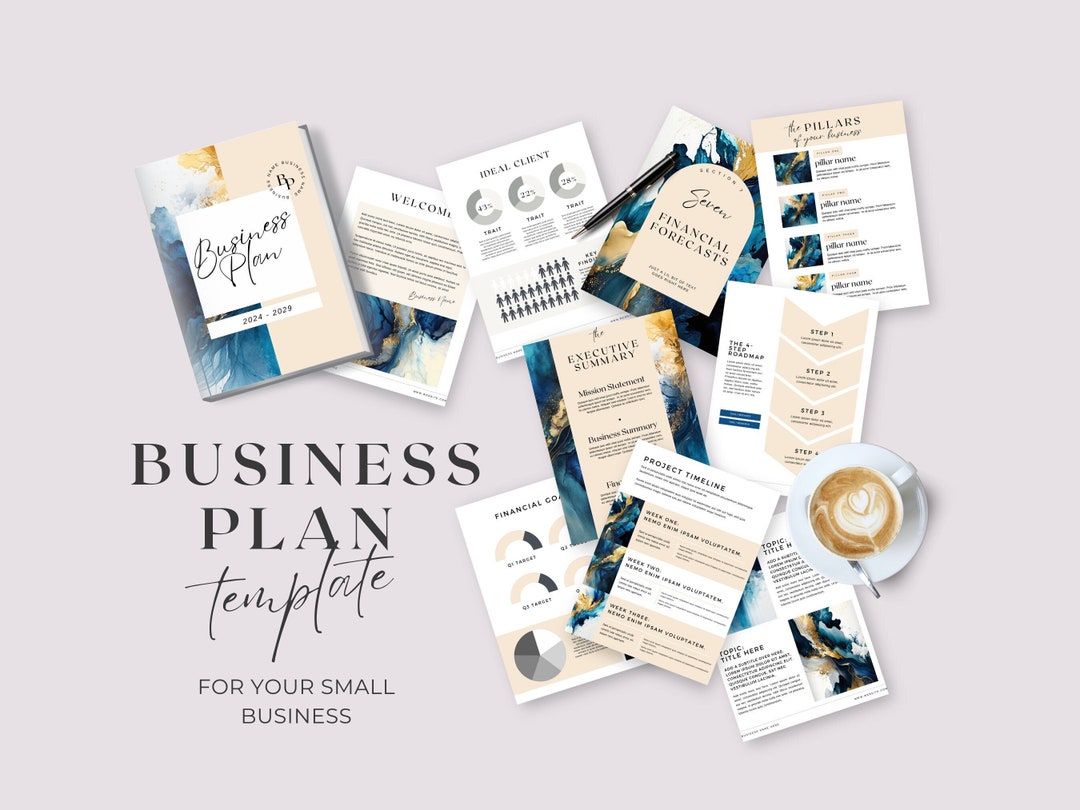 Business Plan Canvas Template for a Startup Business, Pitch Deck ...