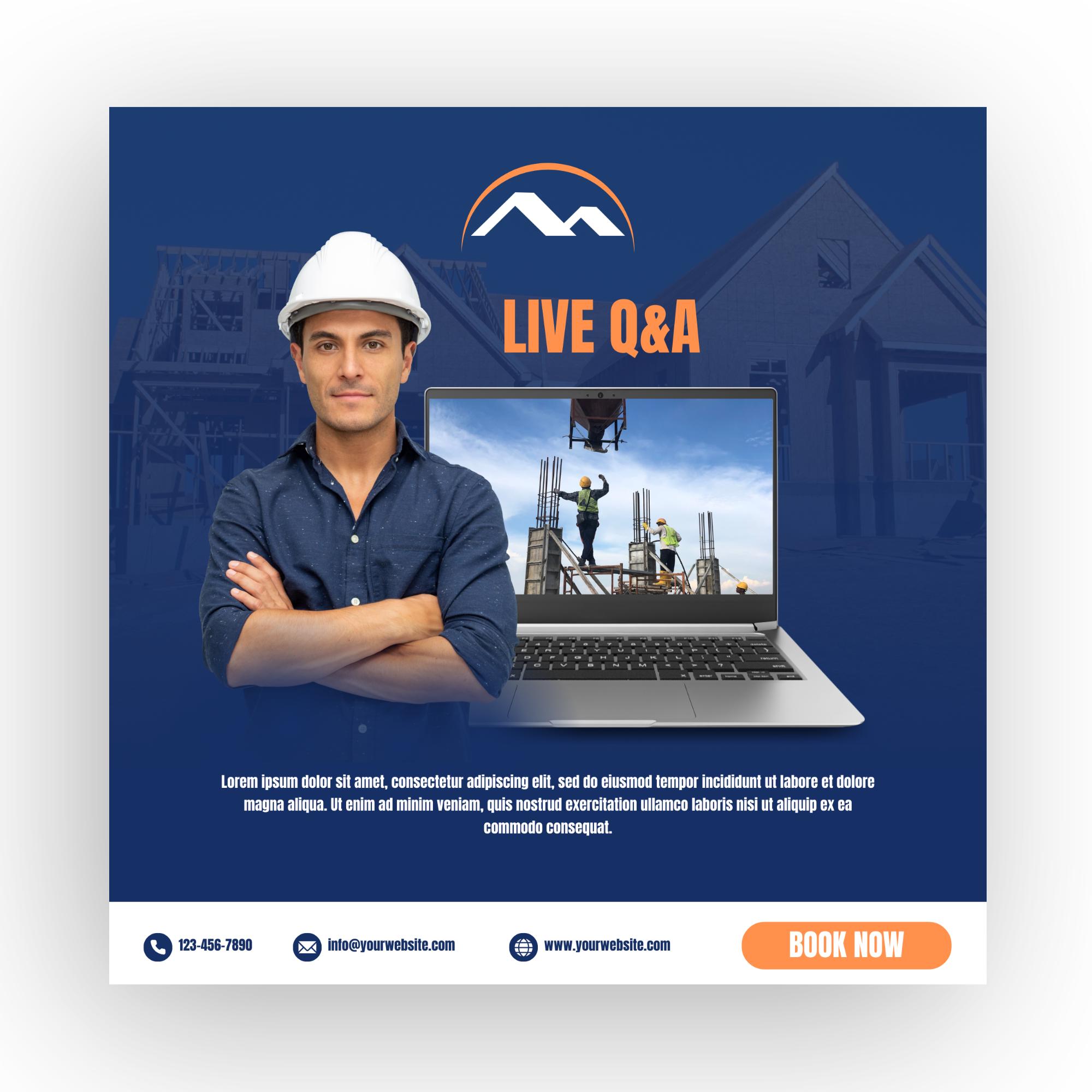 Instagram Posts for Construction Social Media Building Company Insta ...