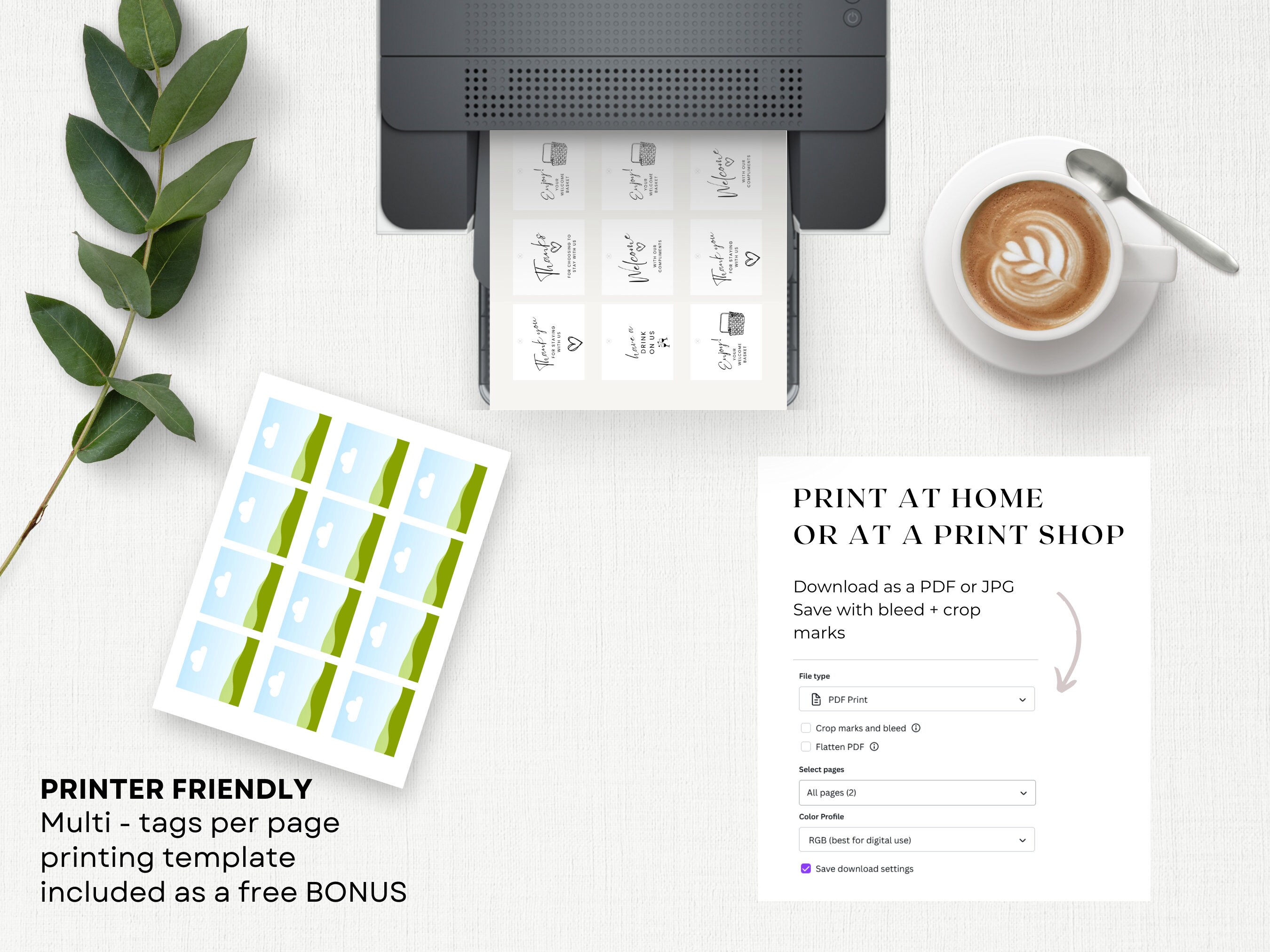 Airbnb Hospitality Gift Tag Printable Canva Template Welcome Gift Tag ...