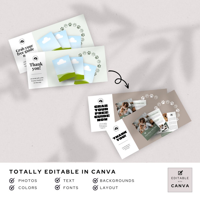 Freebie and Welcome Sequence Canva Template for Travel Agency, Lead ...