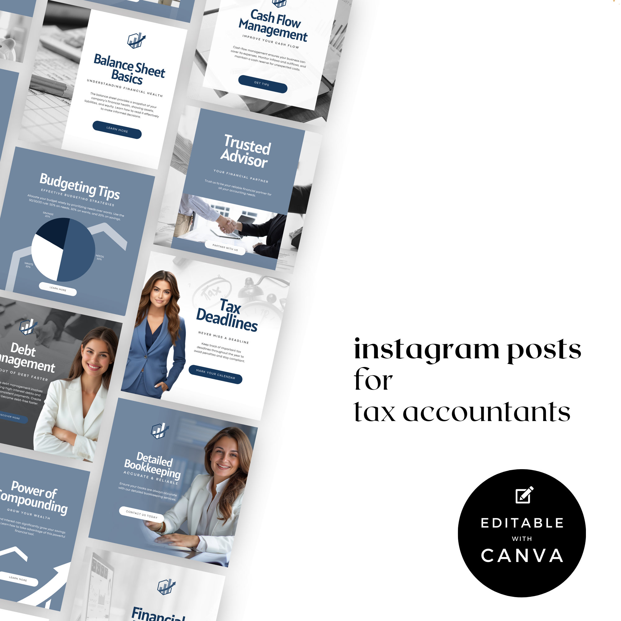 Tax Accountant Social Posts Instagram Feed Financial Strategy Audit ...