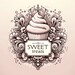 Bakery Logo Elaborate Pink Cupcake, Canva Template & 300DPI PNG, Pre ...
