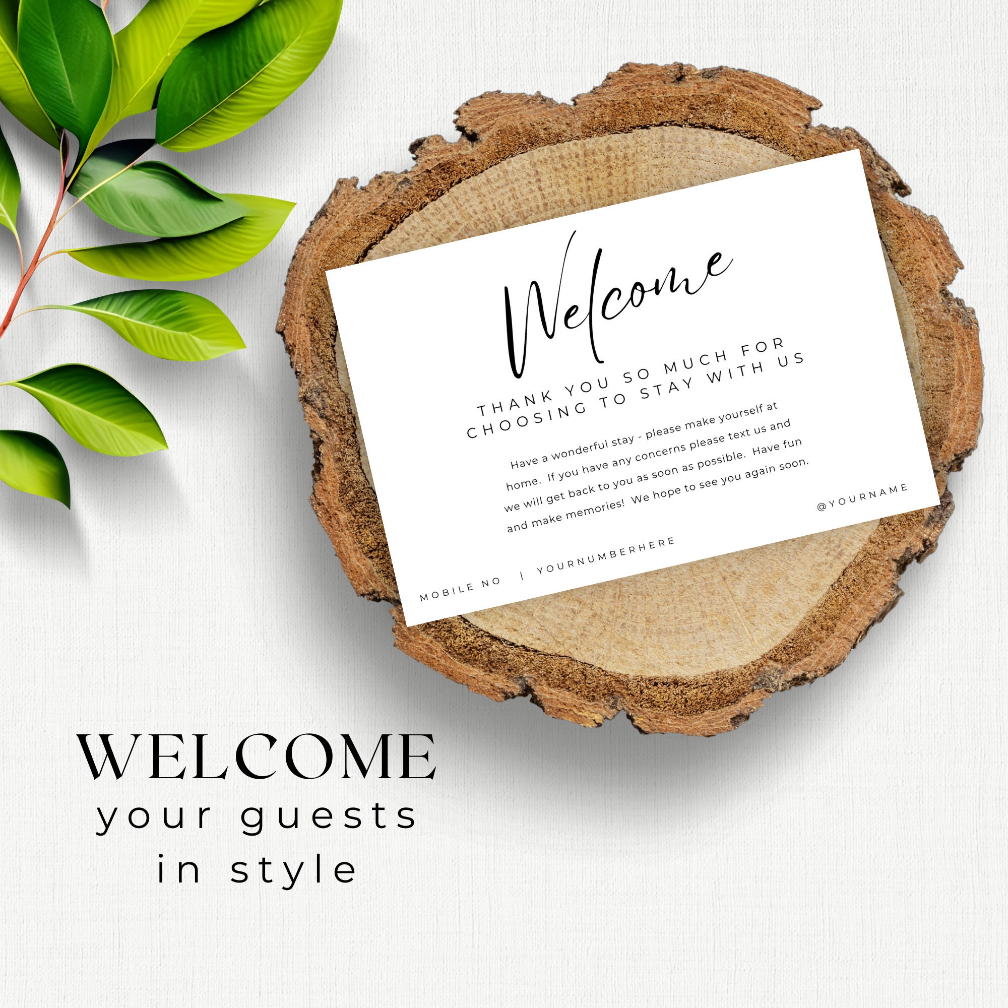 Airbnb Welcome Guest Card, Celebration Congratulations, Arrival Message ...