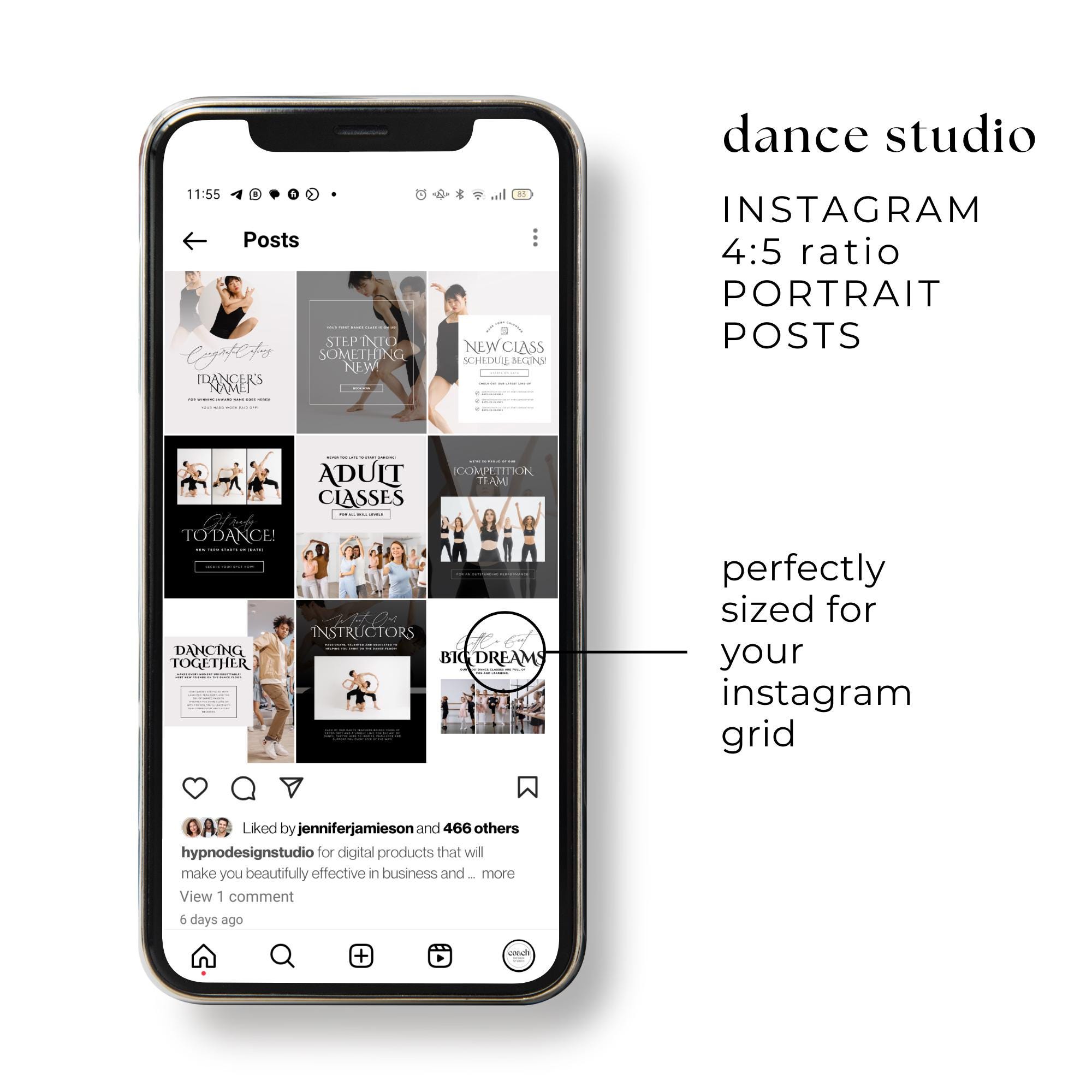 Dance Studio Instagram Posts Portrait Dancing Teacher Insta Feed Ballet ...