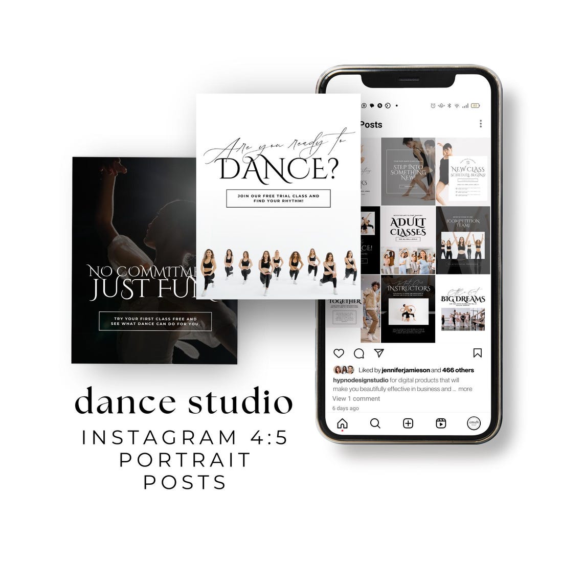 Dance Studio Instagram Posts Portrait Dancing Teacher Insta Feed Ballet ...