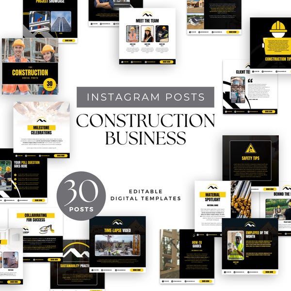 Contractor Social Media Posts Construction Instagram Posts Building ...