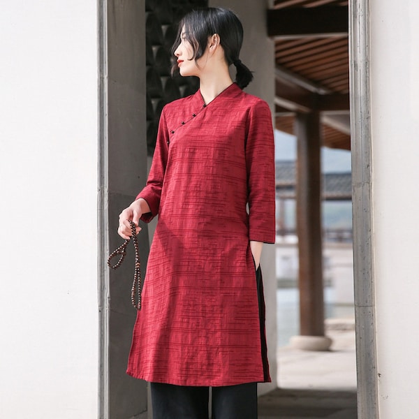 Red Cheongsam - Etsy