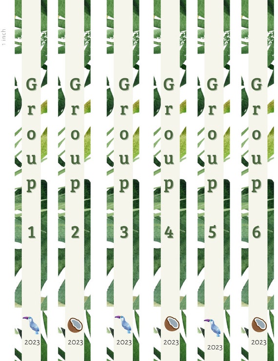 Palm Leaves Binder Spines Printable Binderspines - Etsy