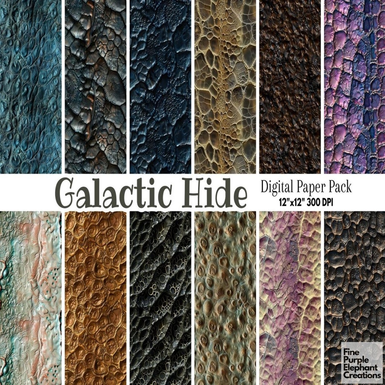 Alien Skin Scales Texture Digital Paper - Exotic Monster Reptile Lizard ...
