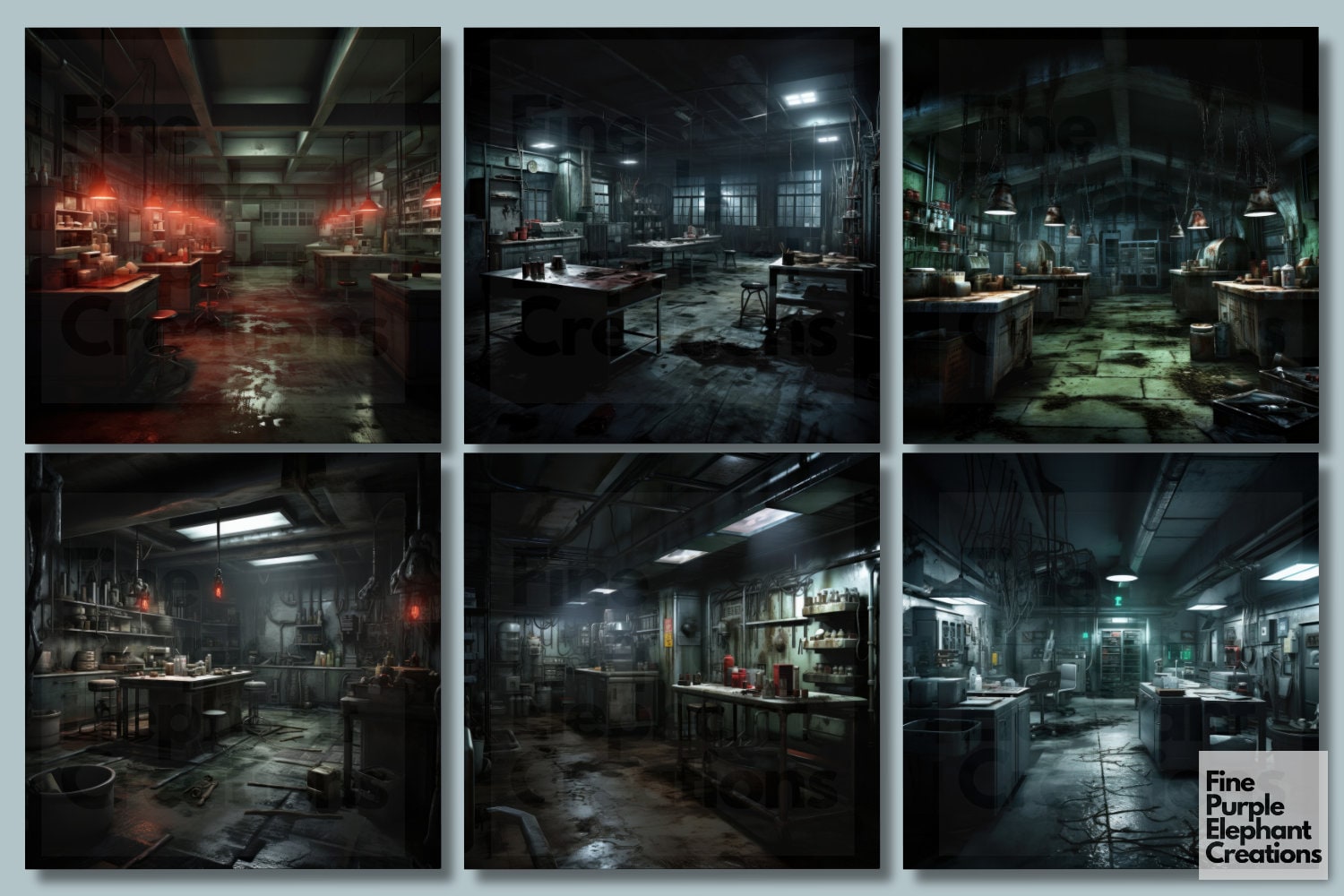 Horror Laboratory Digital Paper | Halloween Sublimation | HD Scary ...