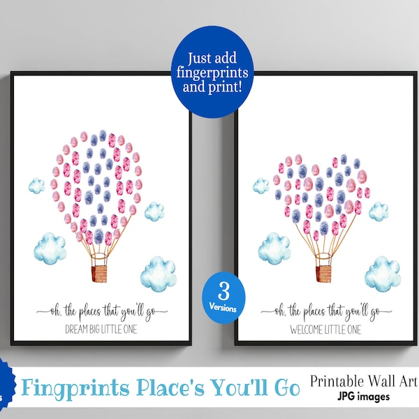 Fingerprint Balloons - Etsy