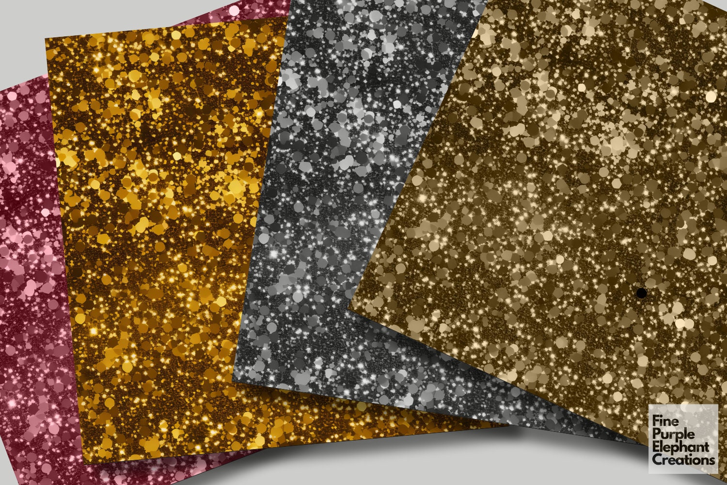 Metallic Texture Digital Paper | Bokeh Glitter Sublimation | Champagne ...