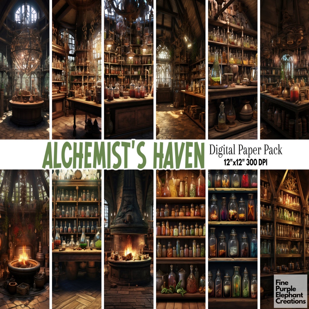 Alchemist School Digital Paper | Halloween Sublimation | HD Scary ...