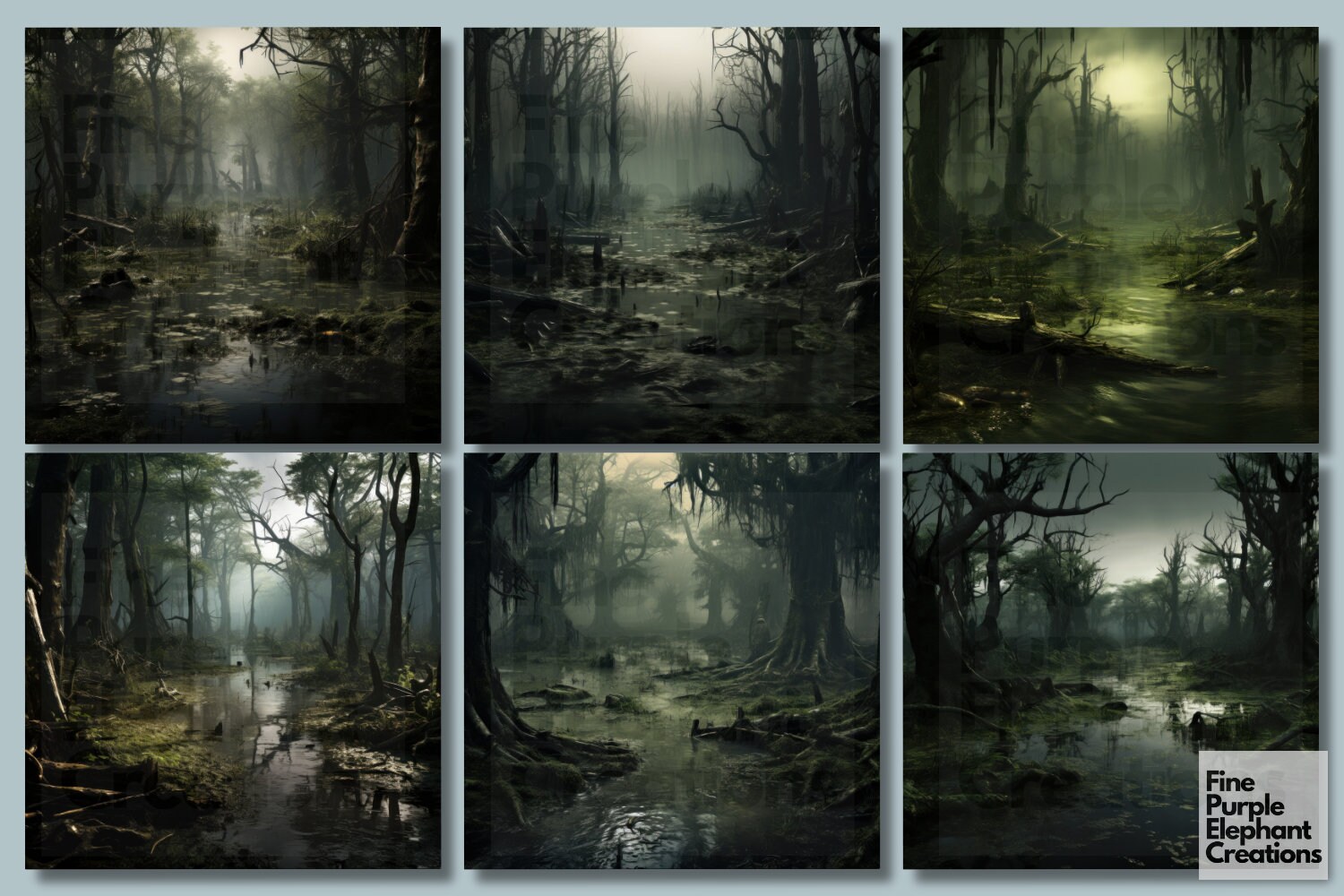 Spooky Swamp Digital Paper | Halloween Sublimation | HD Scary Wallpaper ...