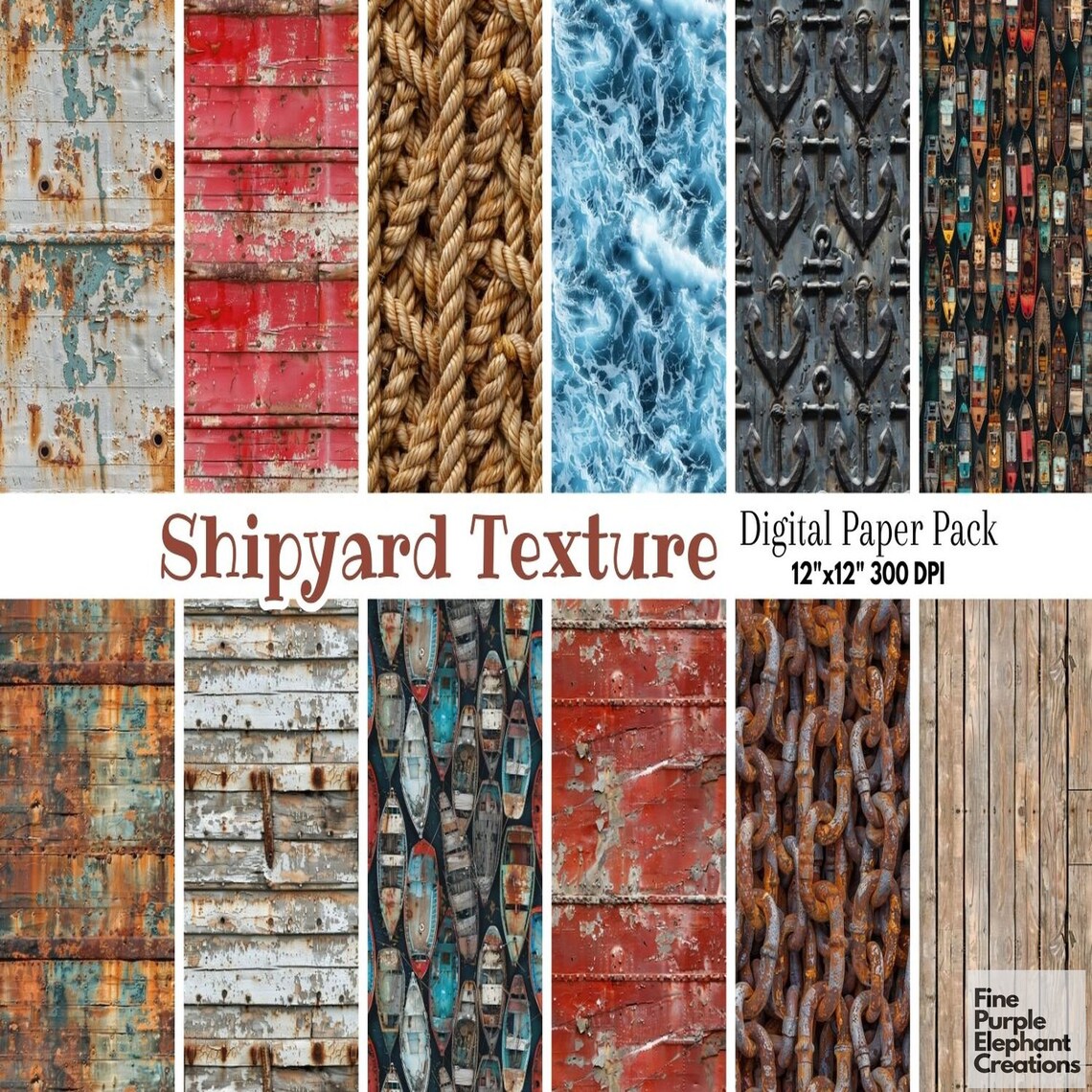 Old Shipyard Texture Digital Paper - Summer Boating Scrapbook ...