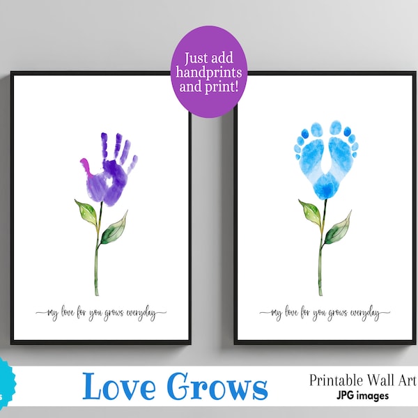 Footprint Flower - Etsy