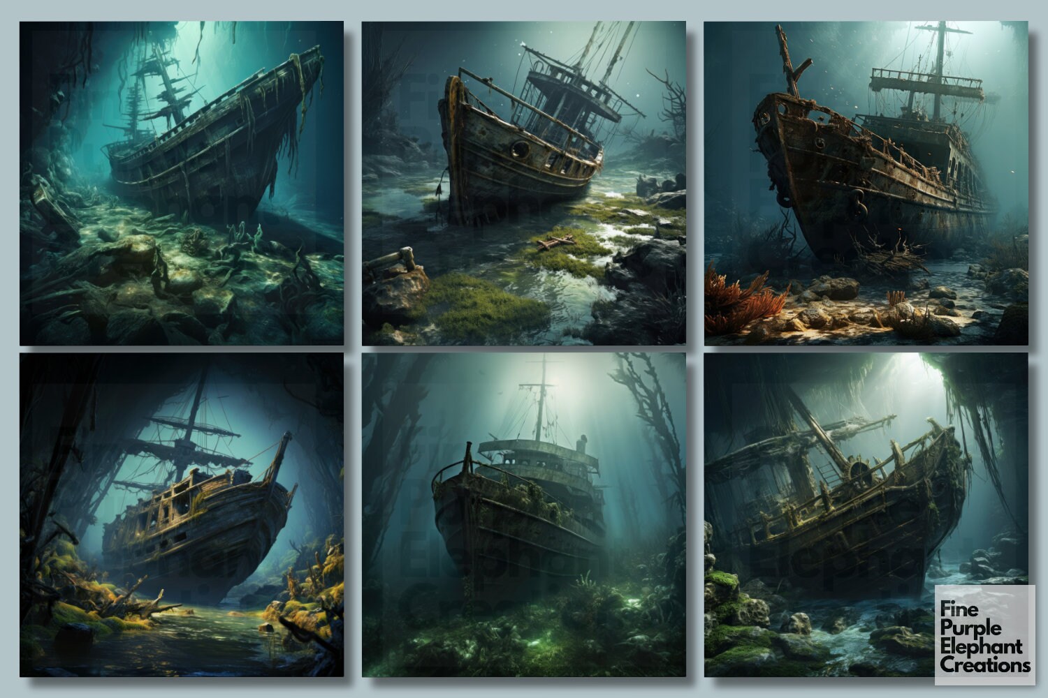 Sunken Ship Digital Paper | Halloween Sublimation | HD Scary Wallpaper ...