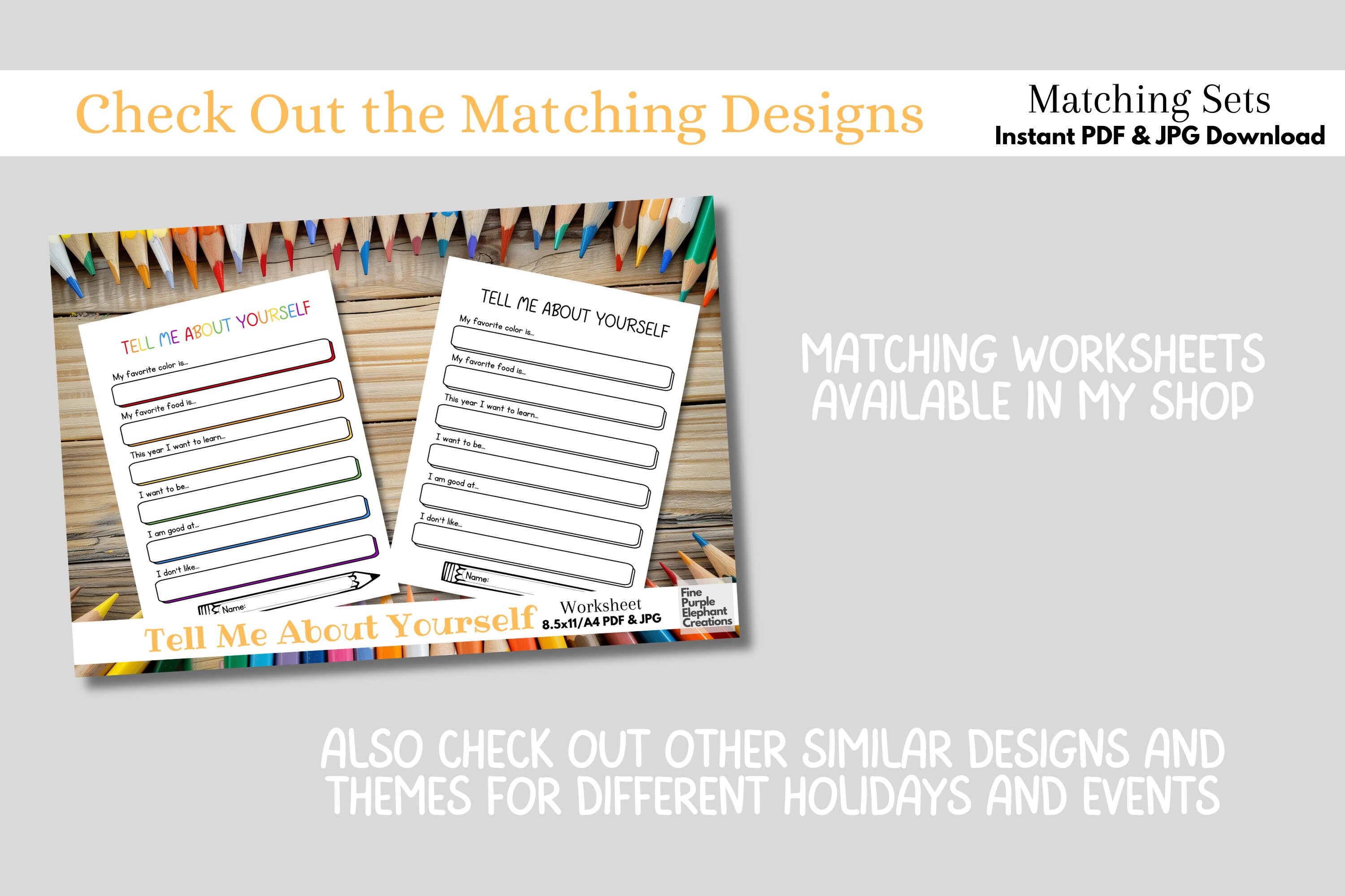 Teacher Appreciation Printable Digital Worksheet - Personalized End ...