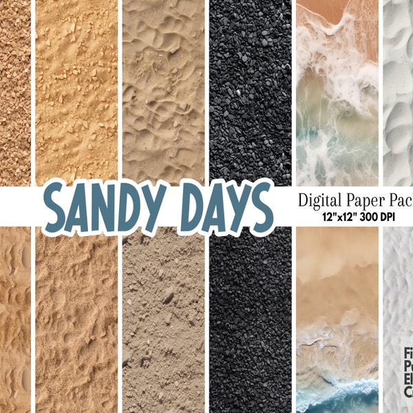 Sand Scrapbook Paper - Etsy