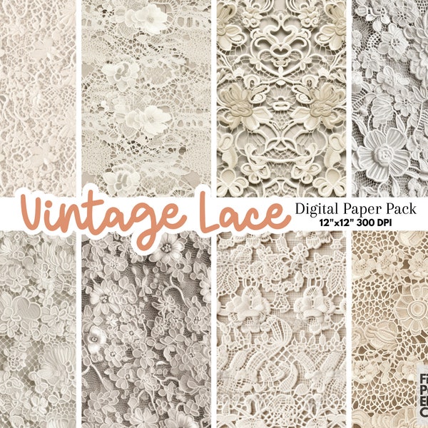 Lace Scrapbook Paper - Etsy
