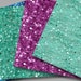 Chunky Mermaid Glitter Digital Paper Bright Girls Unicorn Scrapbook ...