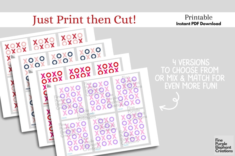 Printable Kids XOXO Valentine Digital Paper Card | School Classroom ...