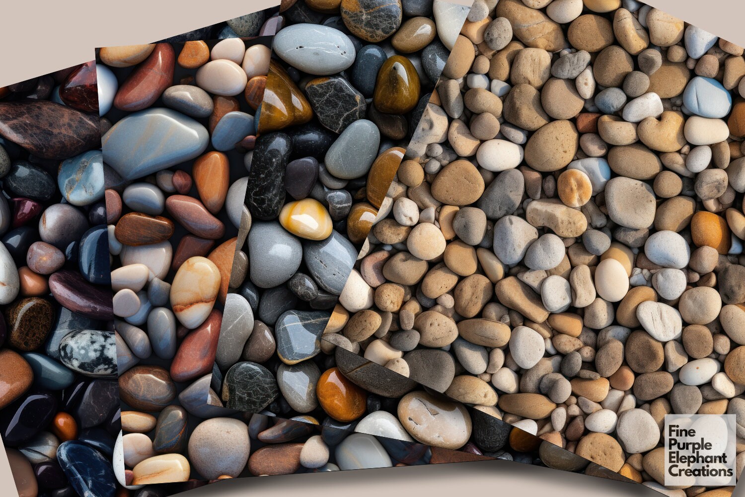 Pebble Digital Paper | Rocky Beach Backdrop | Smooth Beautiful Stones ...