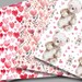 Cute Pink Valentine Digital Paper | Printable Heart Scrapbook ...