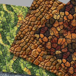 Illustrated Dinosaur Skin Scale Digital Paper - Prehistoric Jurassic ...