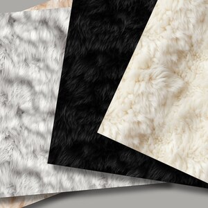 Neutral Fur Pelt Digital Paper | Wild Animal Hair Skin Texture ...