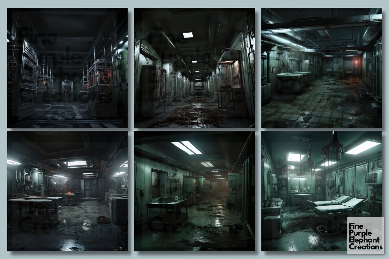 Horror Laboratory Digital Paper | Halloween Sublimation | HD Scary ...