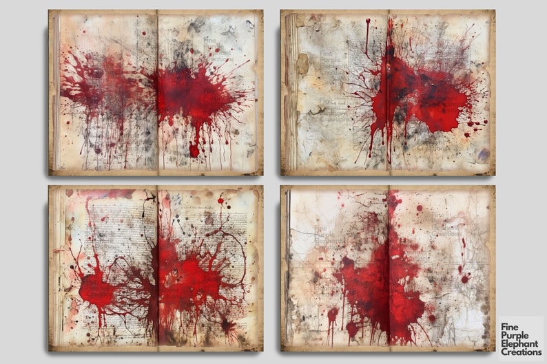 True Crime Antique Paper Digital Junk Journal Pages | Printable ...