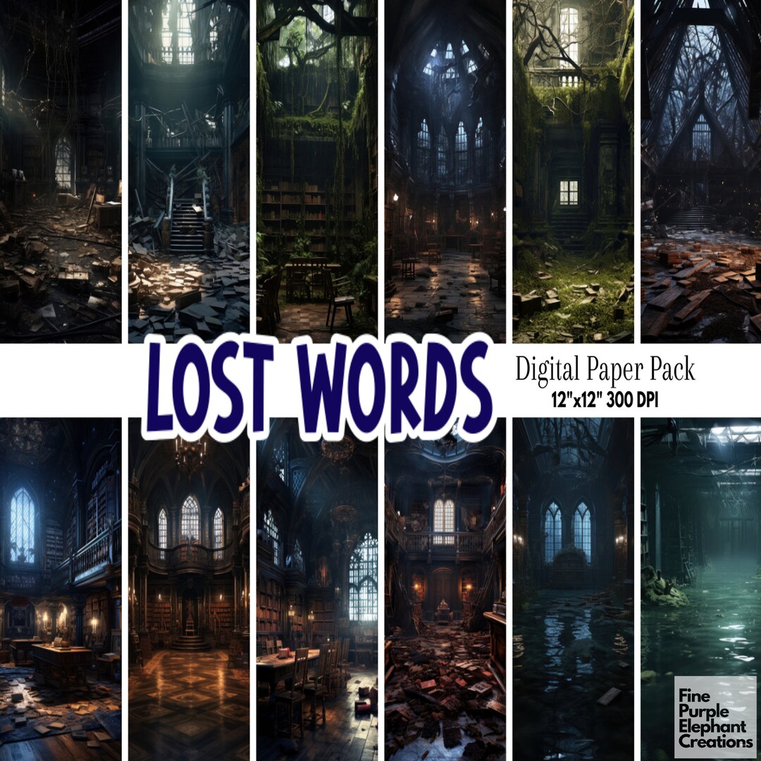 Abandoned Library Digital Paper | Halloween Sublimation | HD Scary Wallpaper Backdrop | Haunted ...