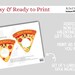 Printable Play Dough Pizza Valentine Digital Paper Cards | Non-candy ...