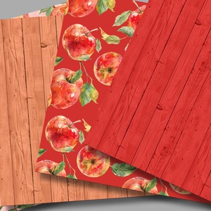 Farmhouse Fruit Digital Paper | Summer Themed Scrapbook Country Colored ...