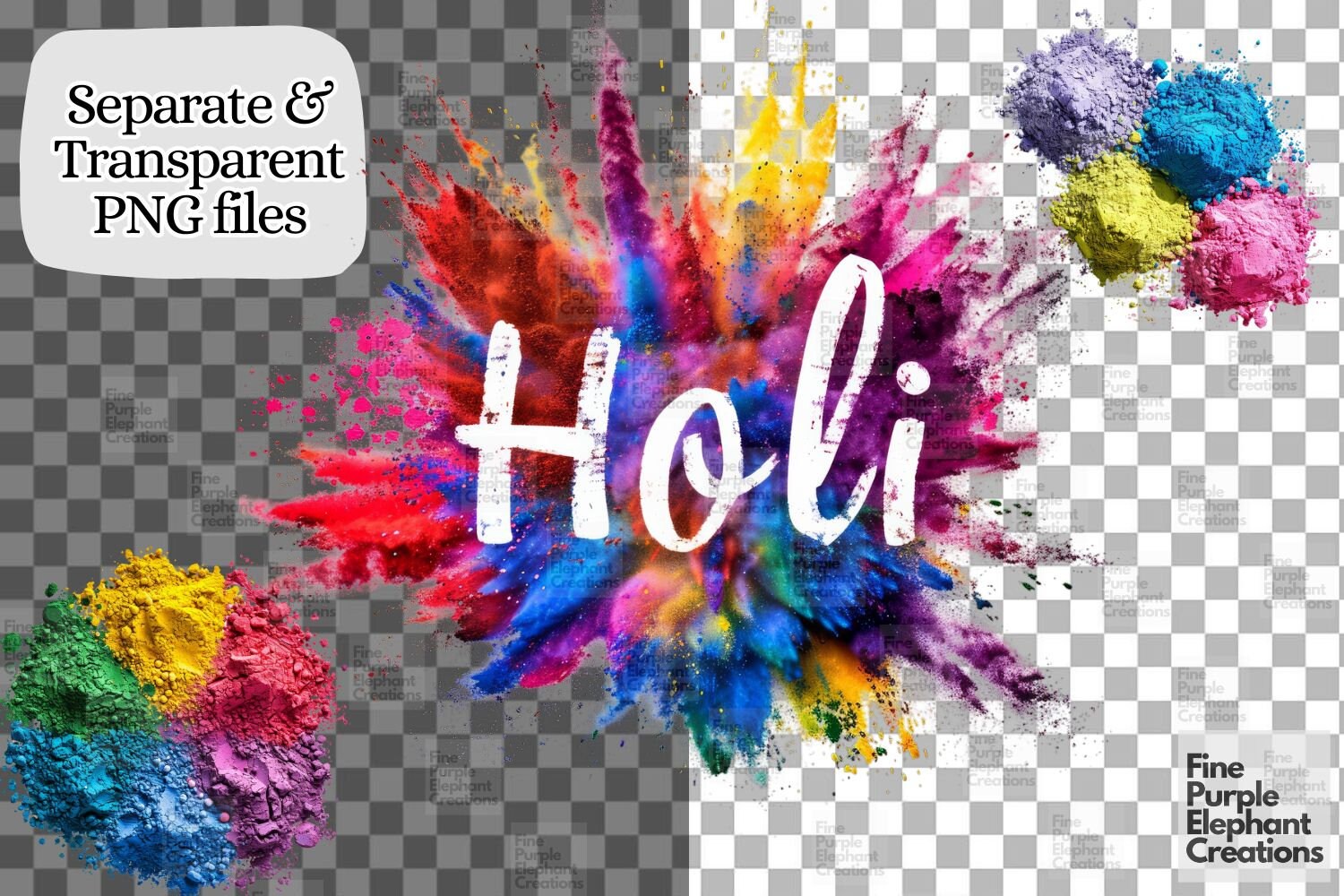 Festival of Color Powder Explosion PNG Clipart | Rainbow Pride ...