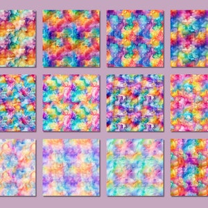 Rainbow Watercolor Digital Paper | Paint Stroke Texture Printable Paper ...