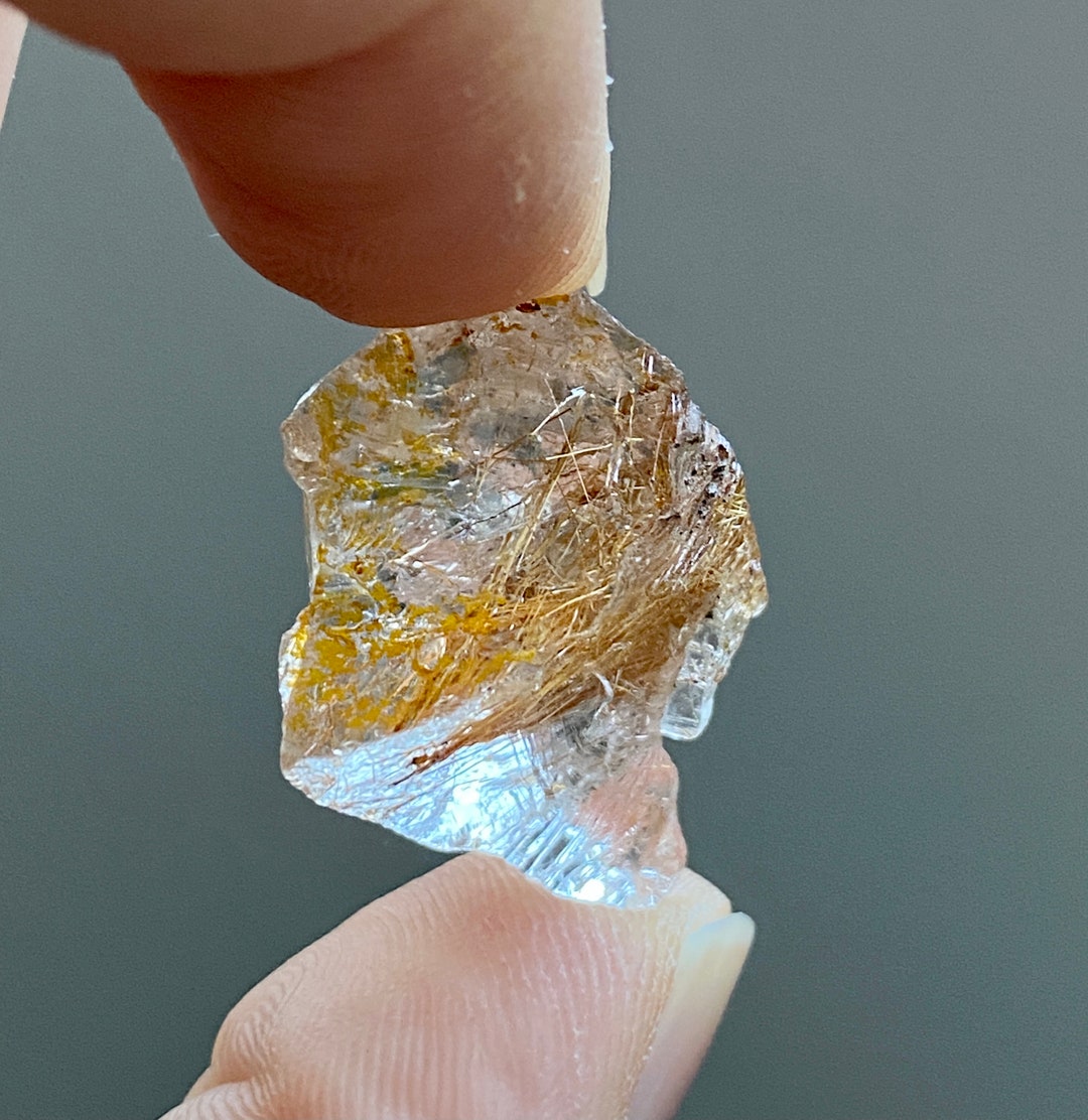 Raw Rutilated Quartz Expanding Awareness Optimism Telepathy Intuition ...